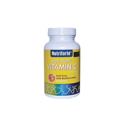 Nutriforte Non-Acidic Vit C 1000mg with Bioflavonoids 60's