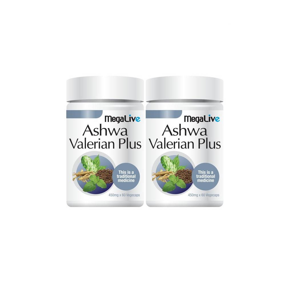 Megalive Ashwa Valerian Plus 2x60s