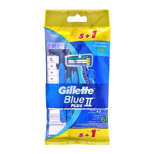 Gillette Blue II Plus 5+1pcs