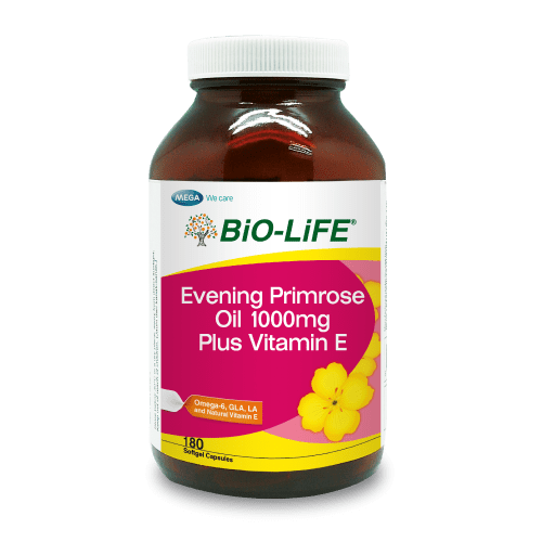 Biolife Evening Primrose Oil 1000mg Plus Plus Vitamin E 180's