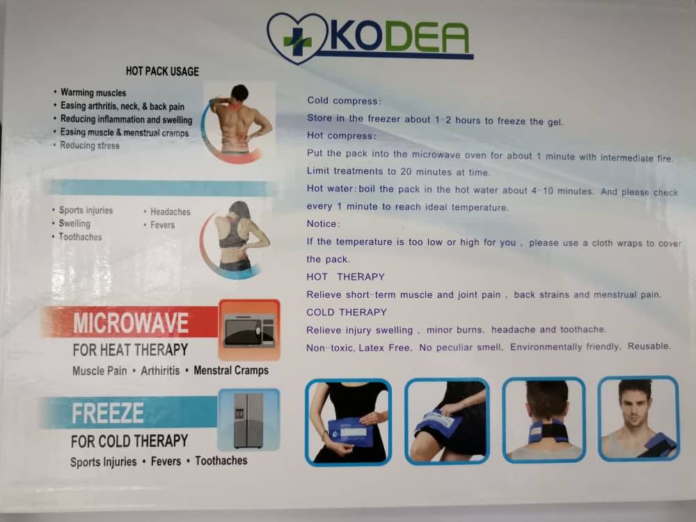 Kodea Cold Hot Pack/Reusable Freezer/Cold Microwave/Hot