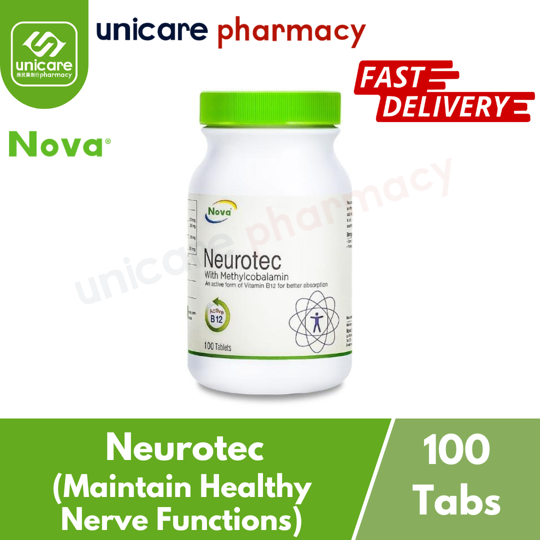 Nova Neurotec Tab 100s [Bottle] - mantain healthy nerve function