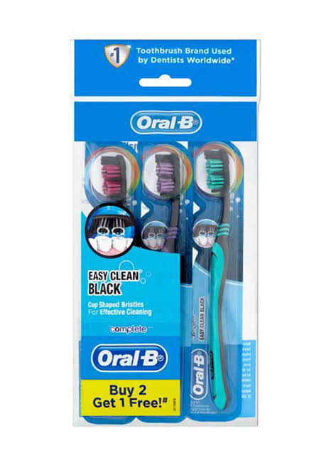 Oral-B Complete Easy Clean Black Toothbrush [Soft] Pack