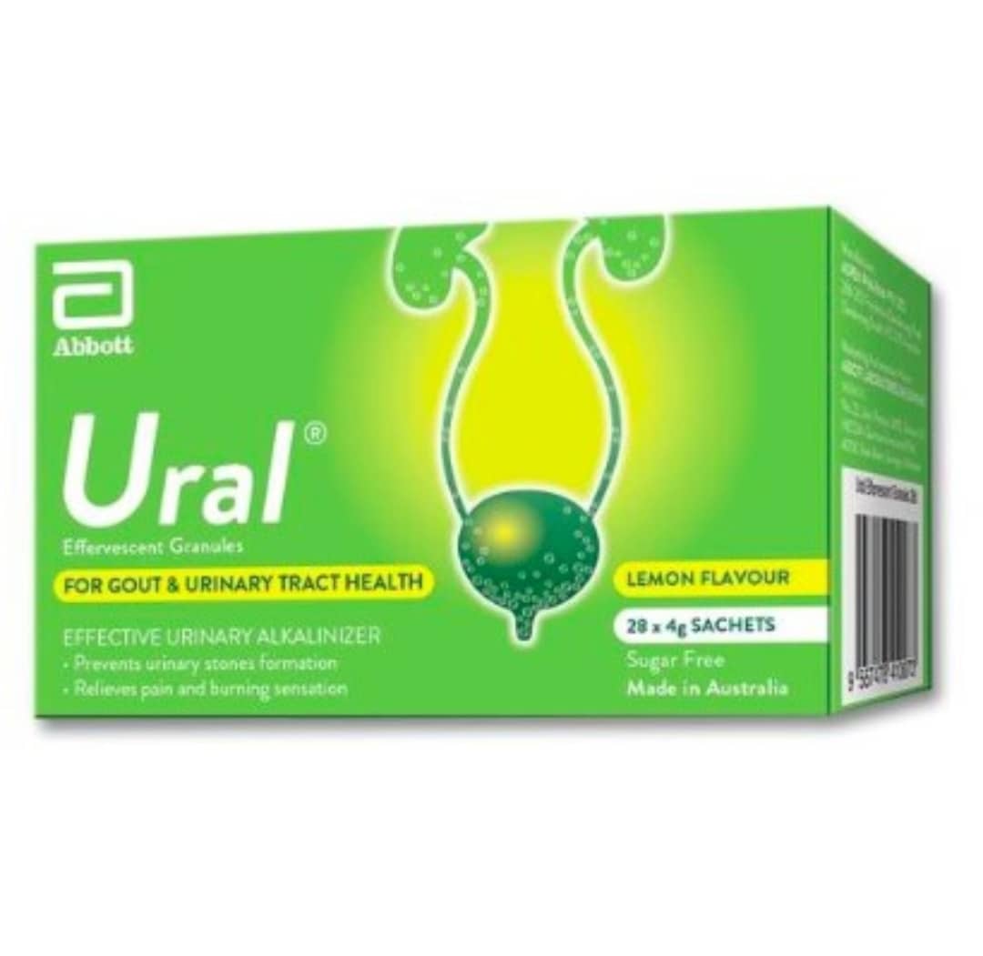 Abbott Ural Effervescent Granules 4G 28 Sachets Lemon Flavor